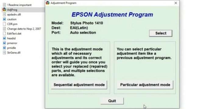 Resetter Epson R1410 Printer - WareData | Tech enthusiast