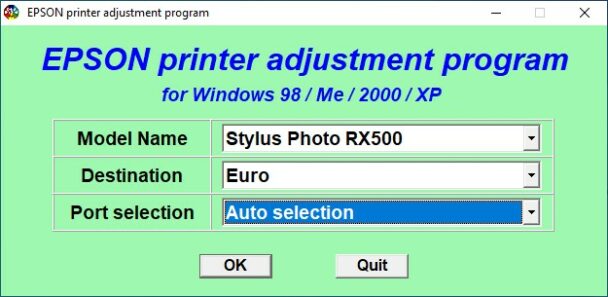 Resetter Epson RX500 RX510 Printer - WareData | Tech enthusiast