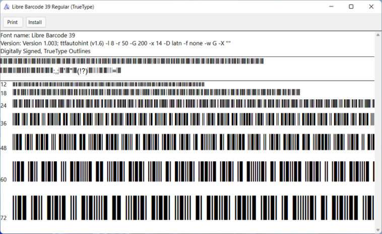 Libre Barcode 39 Font Download - WareData | Tech enthusiast