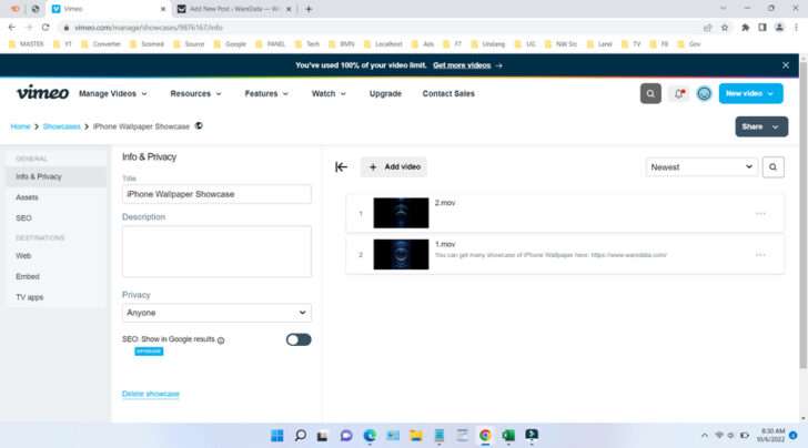 How to Create a Playlist on Vimeo - WareData | Tech enthusiast
