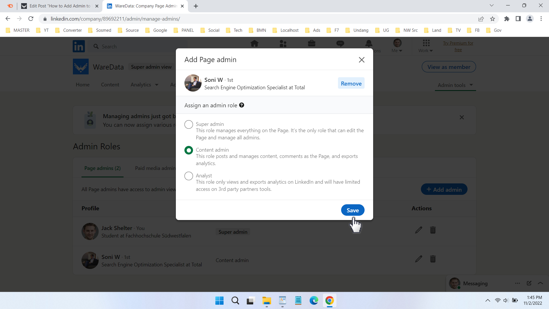 How to Add Admin to Linkedin Page - WareData | Tech enthusiast