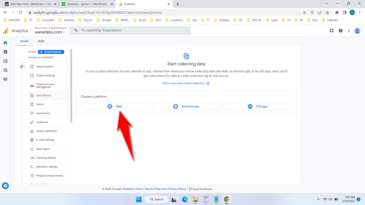 How to Add Google Analytics GA4 to WordPress - WareData | Tech enthusiast