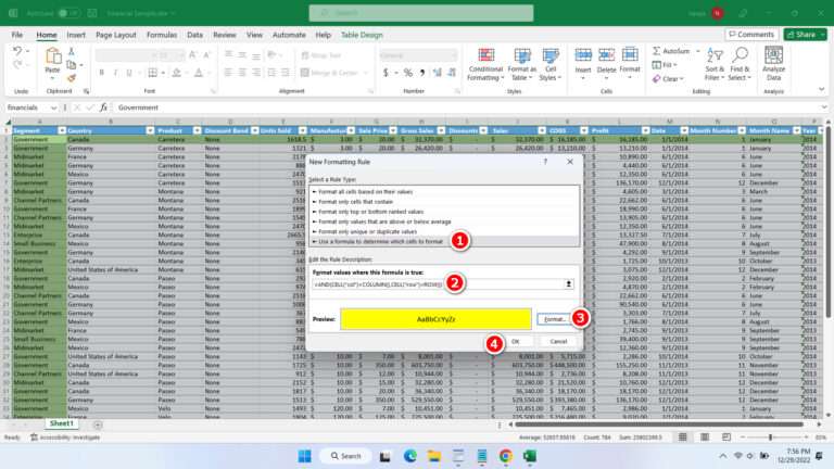 How to Auto Highlight on The Active Cell in Microsoft Excel - WareData ...