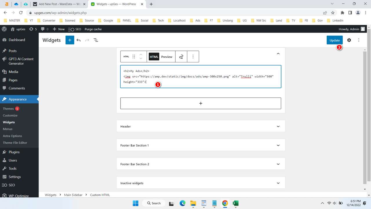 How to Put Ads on WordPress Website - WareData | Tech enthusiast