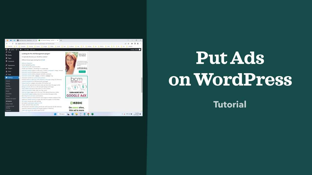How to Put Ads on WordPress Website - WareData | Tech enthusiast