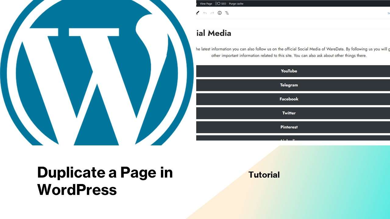 How To Duplicate A Page In WordPress Without Plugin WareData Tech Enthusiast