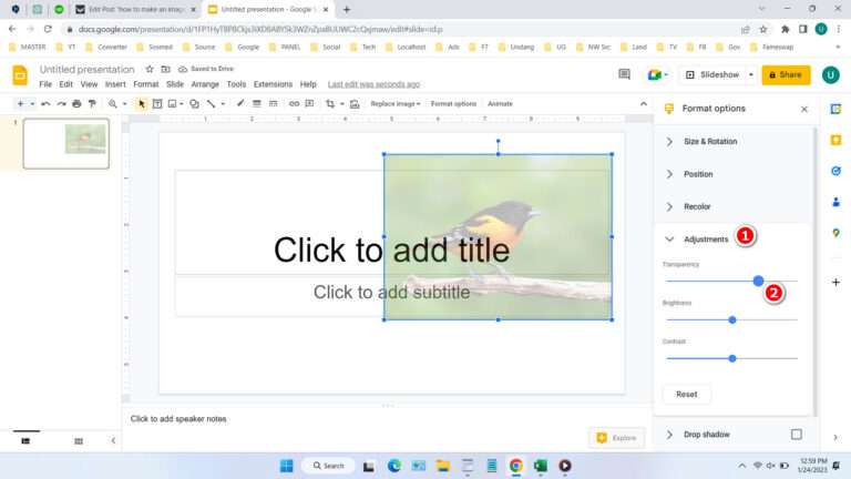 How to Make an Image Transparent in Google Slides - WareData | Tech ...