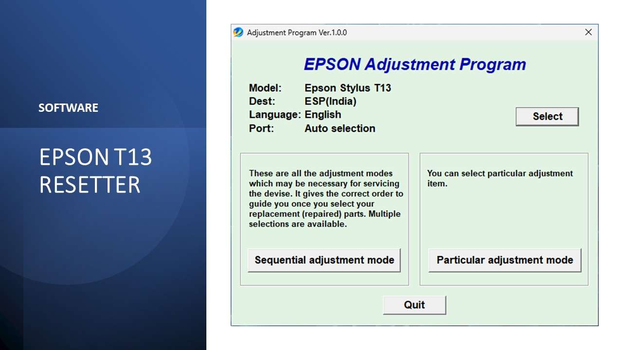 Epson T13 Resetter - WareData | Tech enthusiast