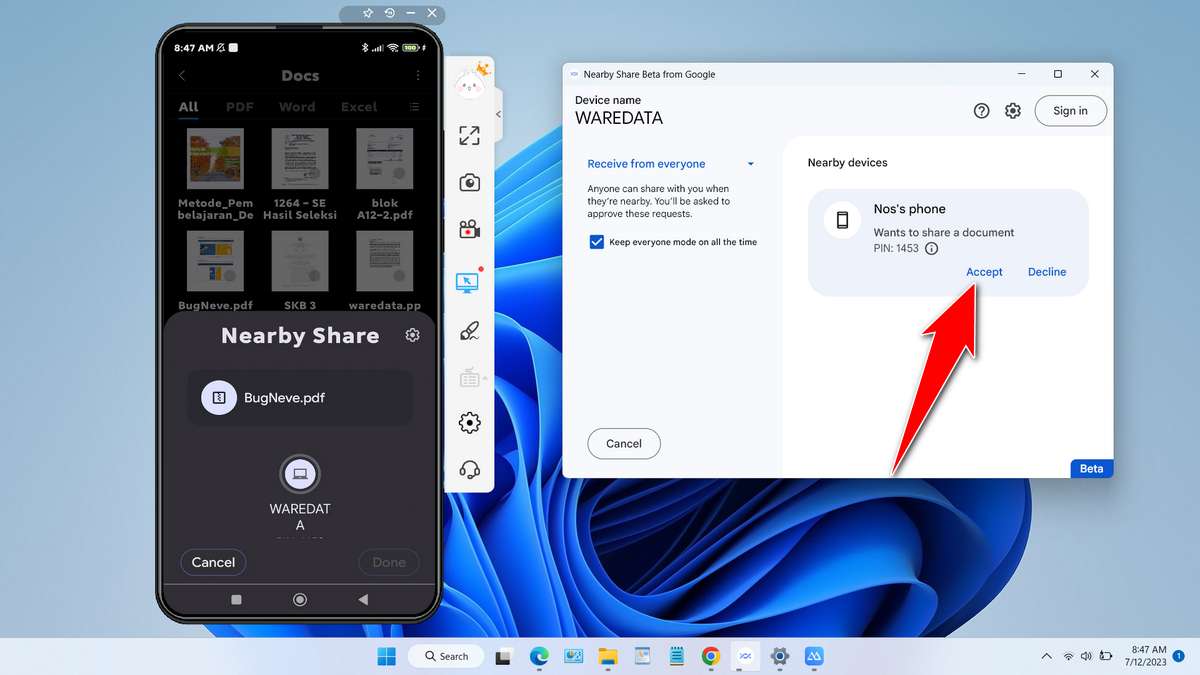 How to Send Files from Android to Windows - WareData | Tech enthusiast