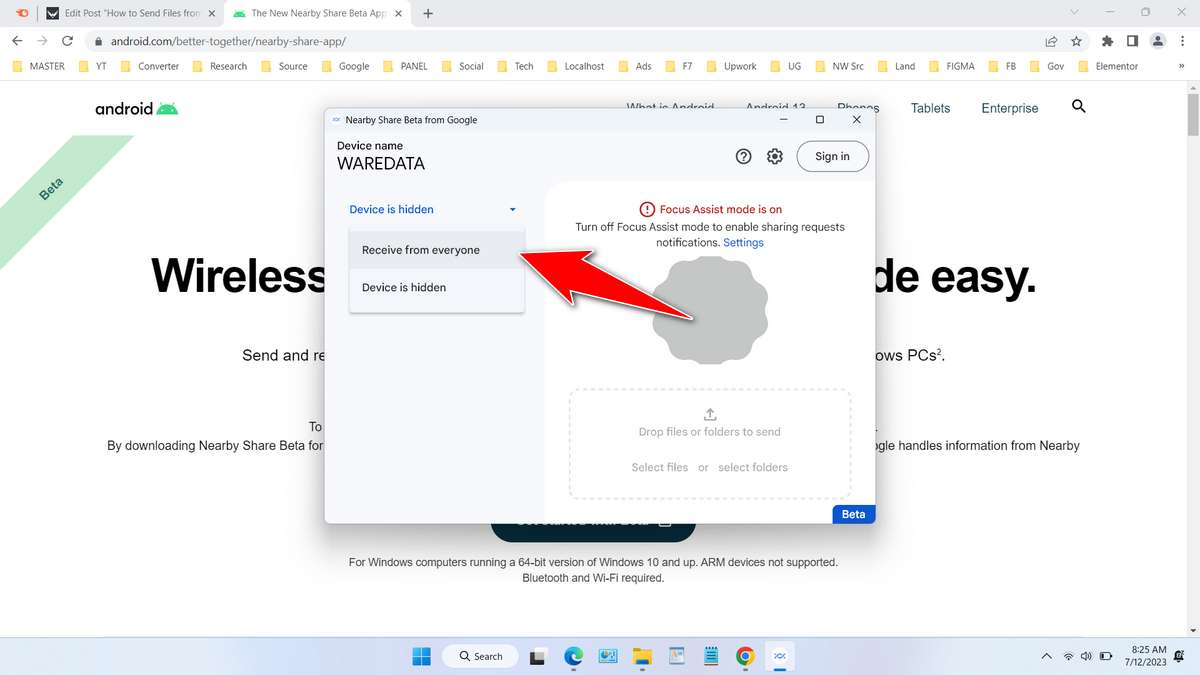 How to Send Files from Android to Windows - WareData | Tech enthusiast