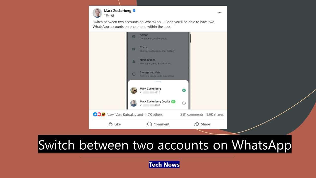 Mark Zuckerberg: Run Two WhatsApp Accounts on One Device with Ease - WareData | Tech enthusiast
