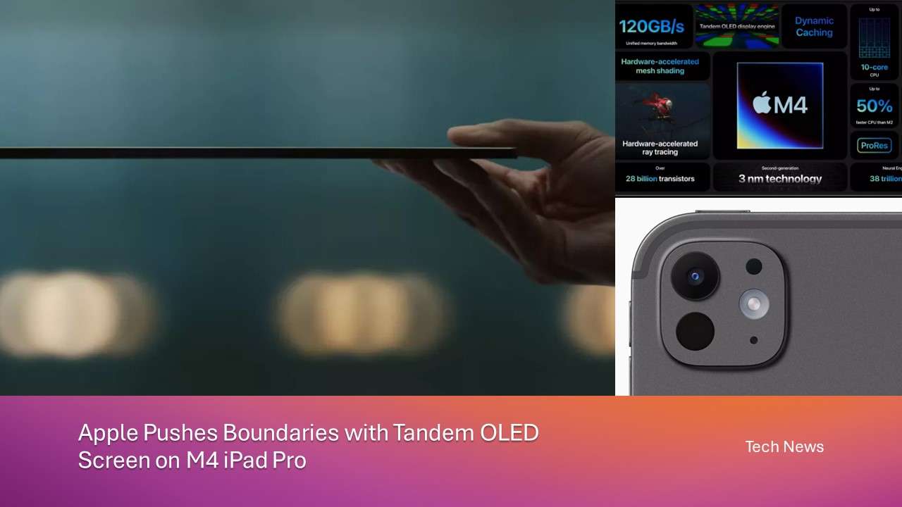 Apple Pushes Boundaries with Tandem OLED Screen on M4 iPad Pro ...