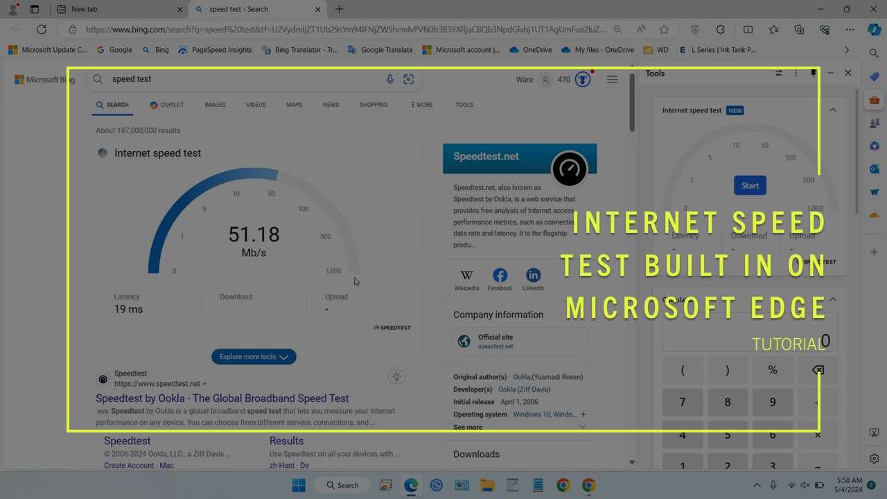 Microsoft Edge Now Includes a Built-In Internet Speed Test Tool ...