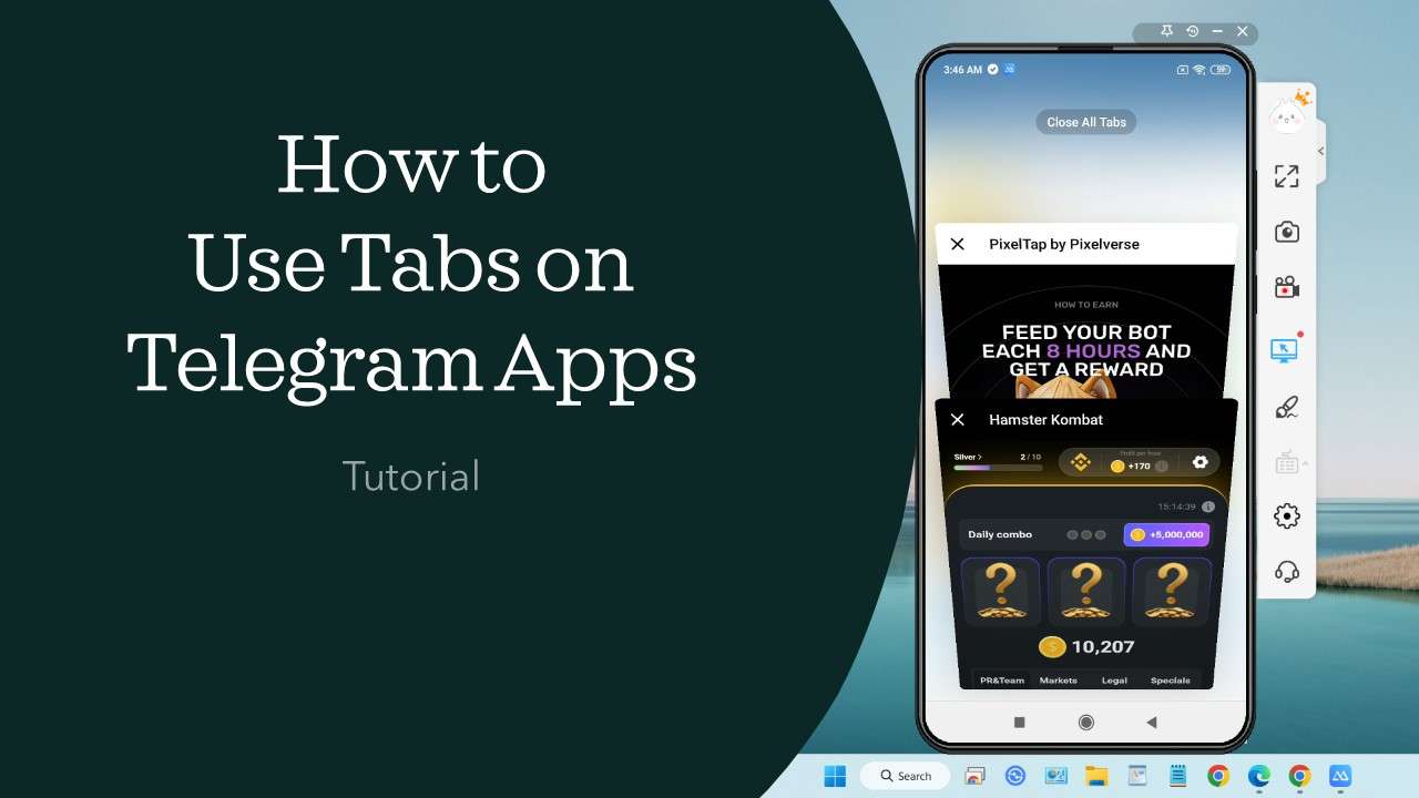 How to Use Tabs Mini App Bar on Telegram - WareData | Tech enthusiast