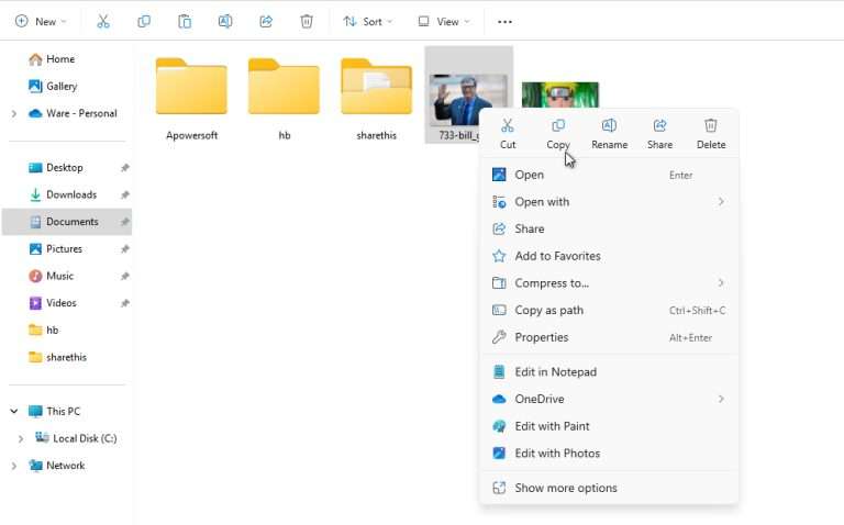 Microsoft Adds Labels to Context Menu for cut, copy, paste, rename, share, and delete in Windows ...