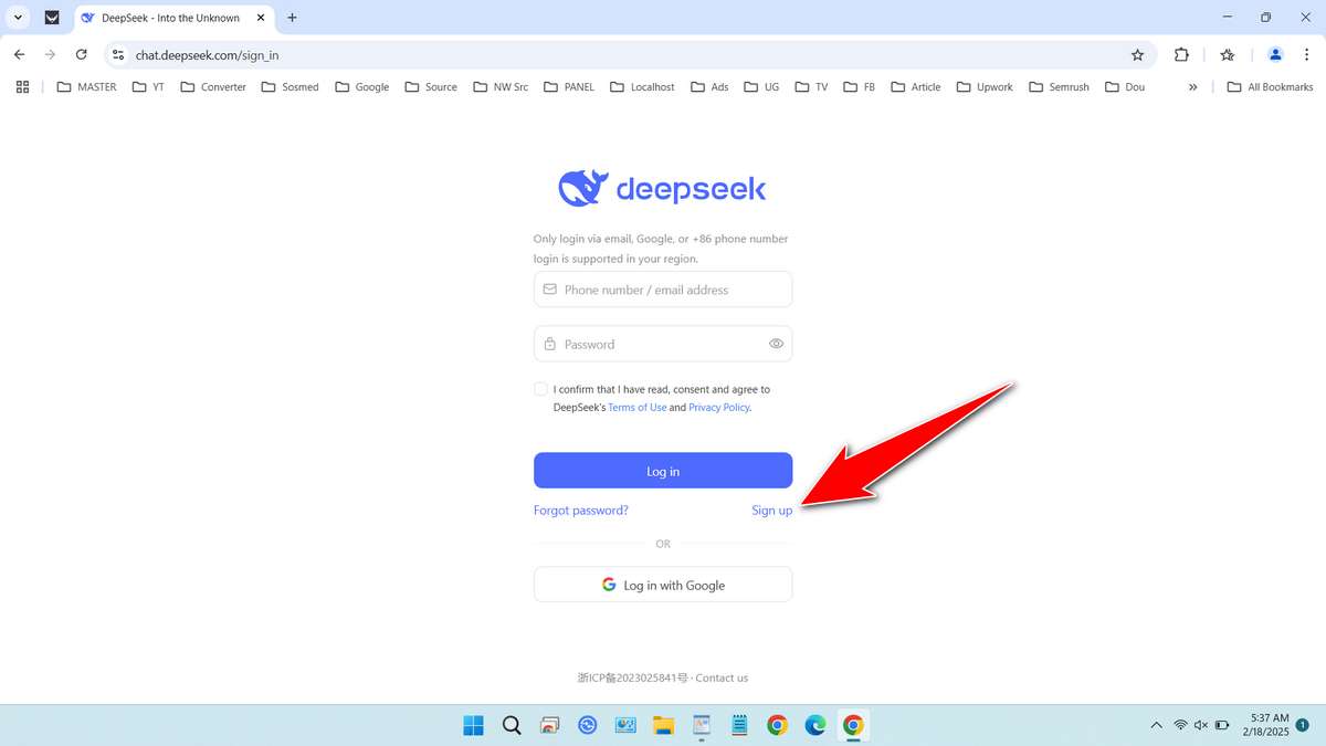 How to Sign Up for DeepSeek AI - WareData | Tech enthusiast