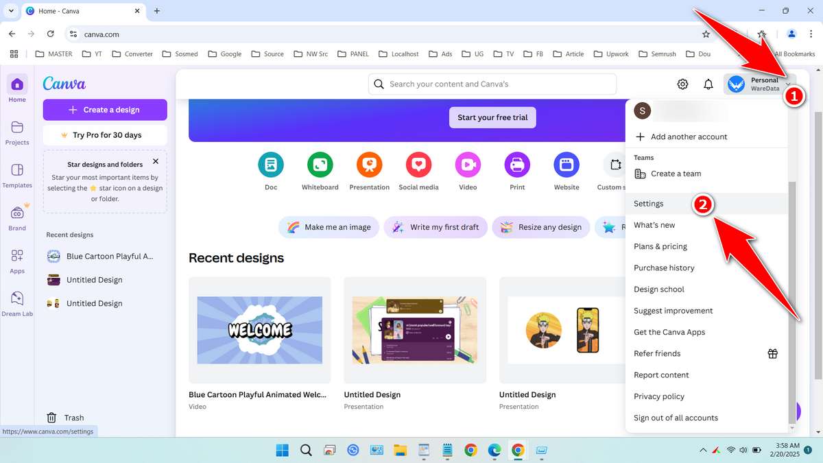 How to switch to dark mode Canva - WareData | Tech enthusiast