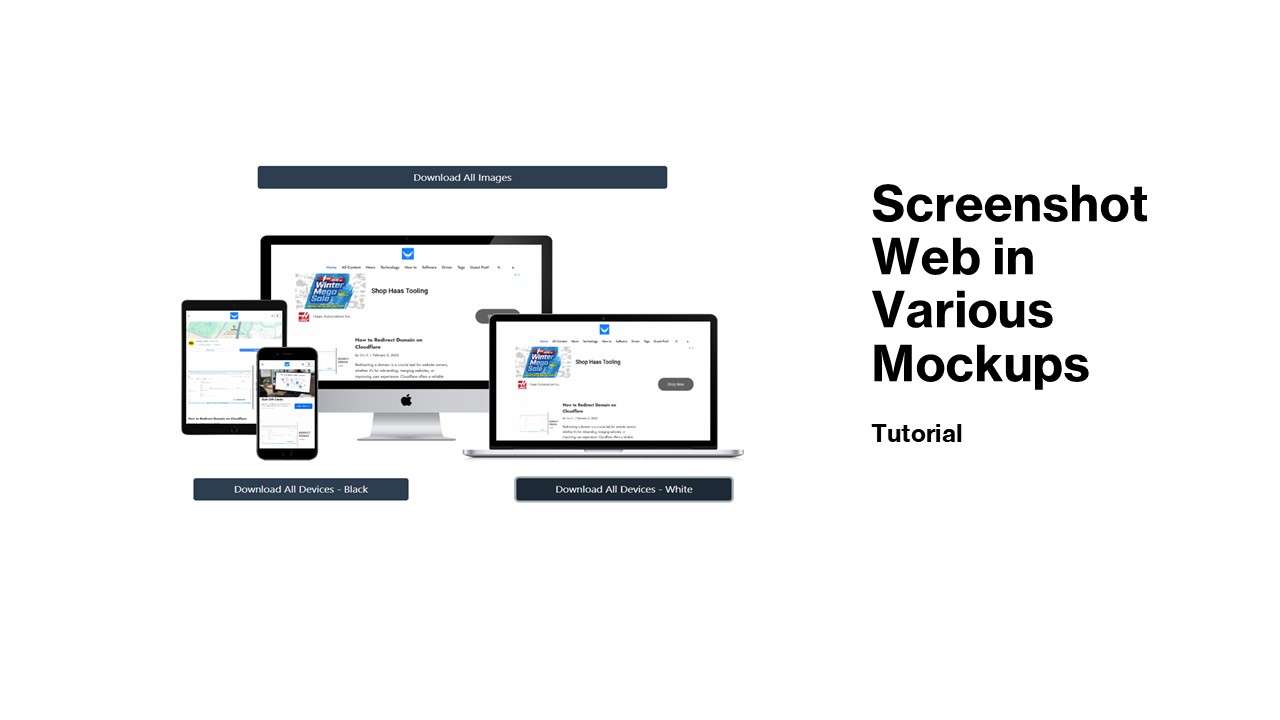 How to Screenshot and Mockup a Website on Various Devices - WareData ...