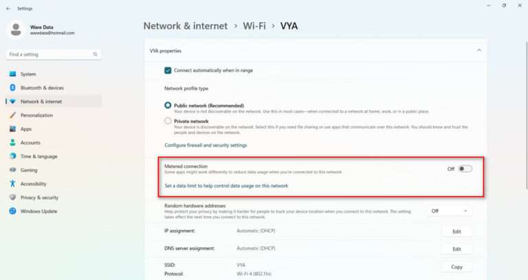 How to Disable Metered Connection Windows 11 - WareData | Tech enthusiast