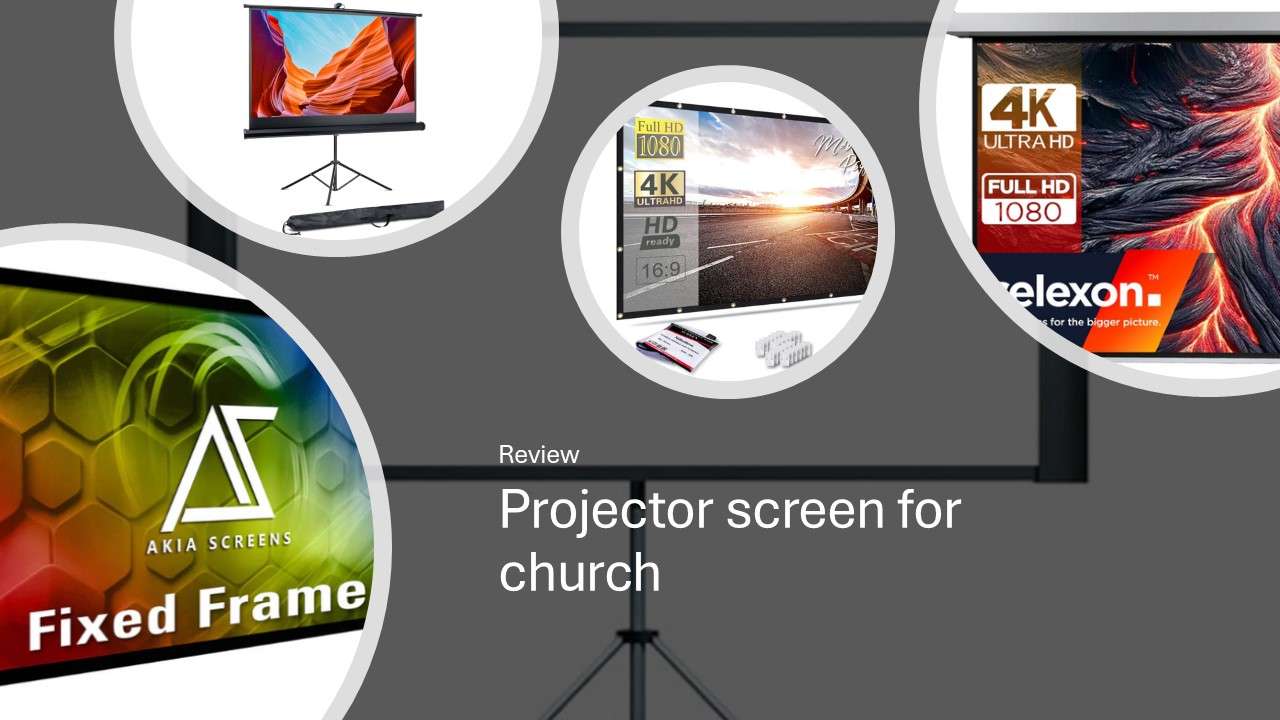 Projector screen for church