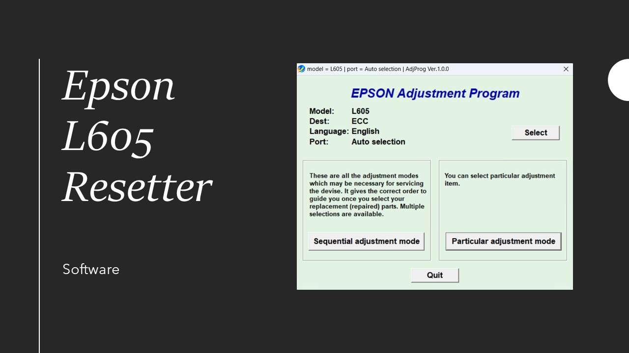Epson L605 Resetter - WareData | Tech enthusiast