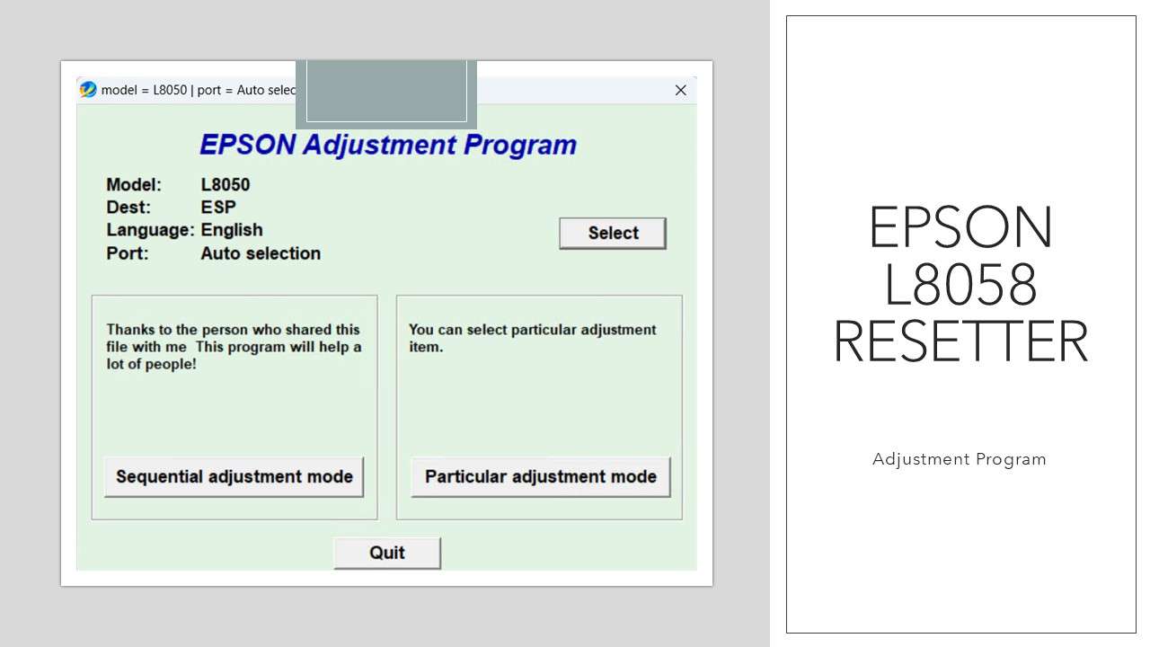 Epson L8058 Resetter - WareData | Tech enthusiast
