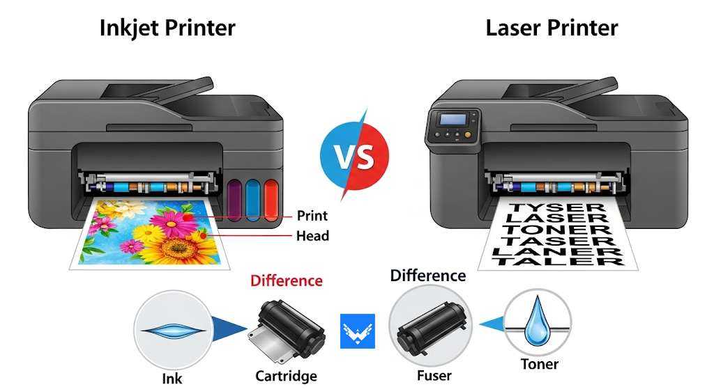 Inkjet vs Laser Printer: Which one is the best? - WareData | Tech ...