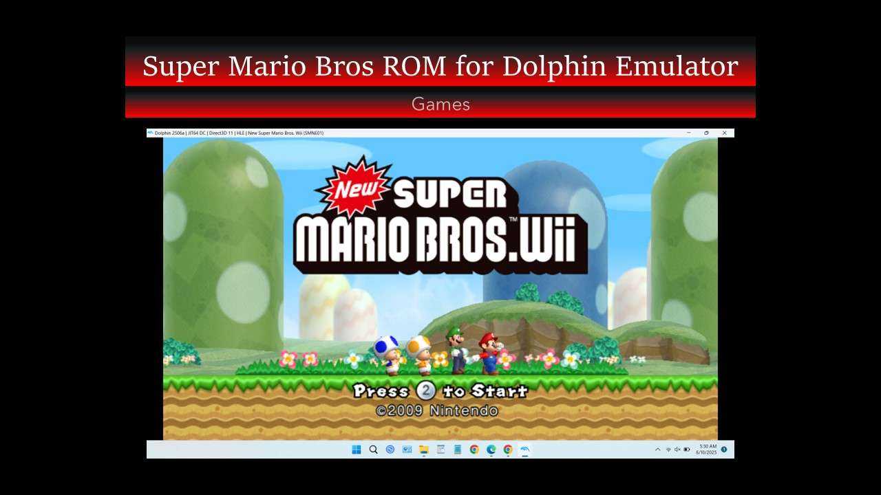 Super Mario Bros ROM for Dolphin Emulator - WareData | Tech enthusiast