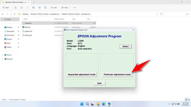 Epson L3269 Resetter