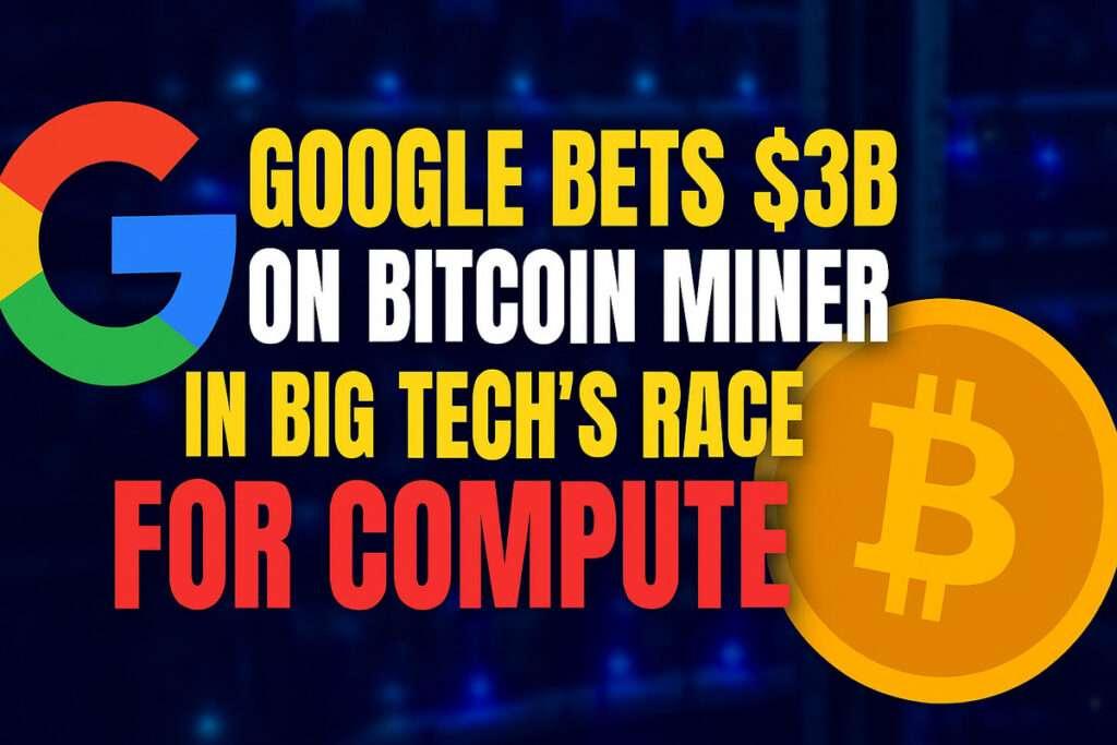 Google Bets $3B on Bitcoin Miner in Big Tech’s Race for Compute
