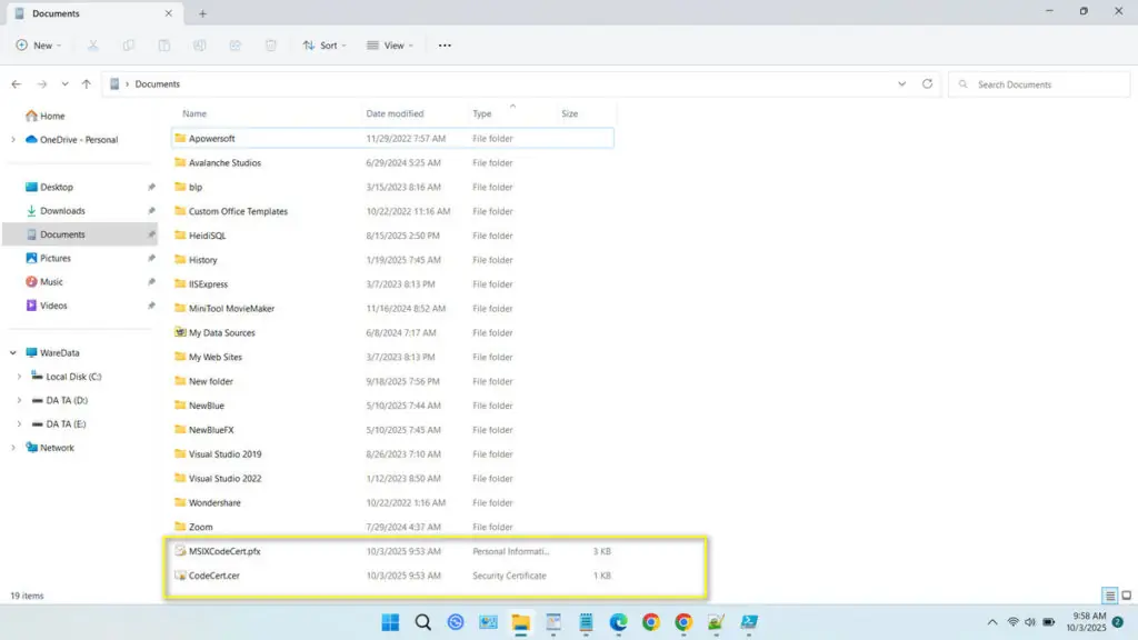 How to Create Self Signed Certificate in Windows 11