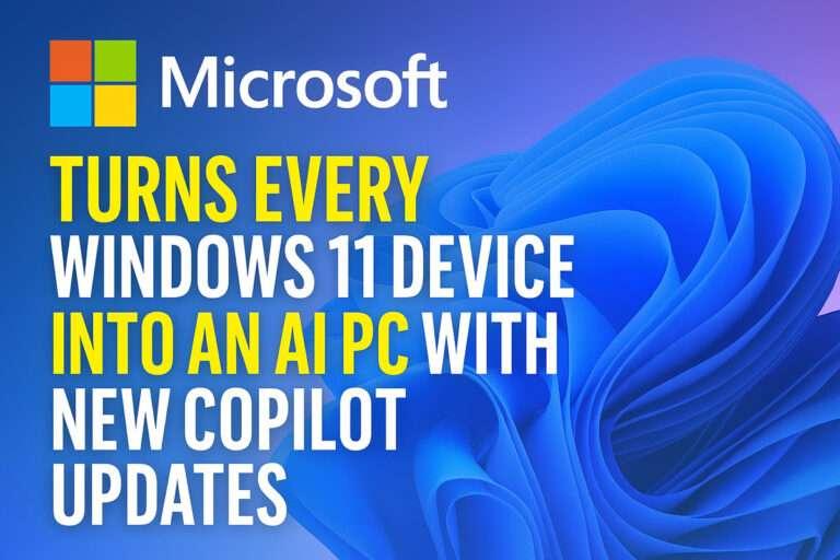 Microsoft Turns Every Windows 11 Device Into an AI PC With New Copilot ...