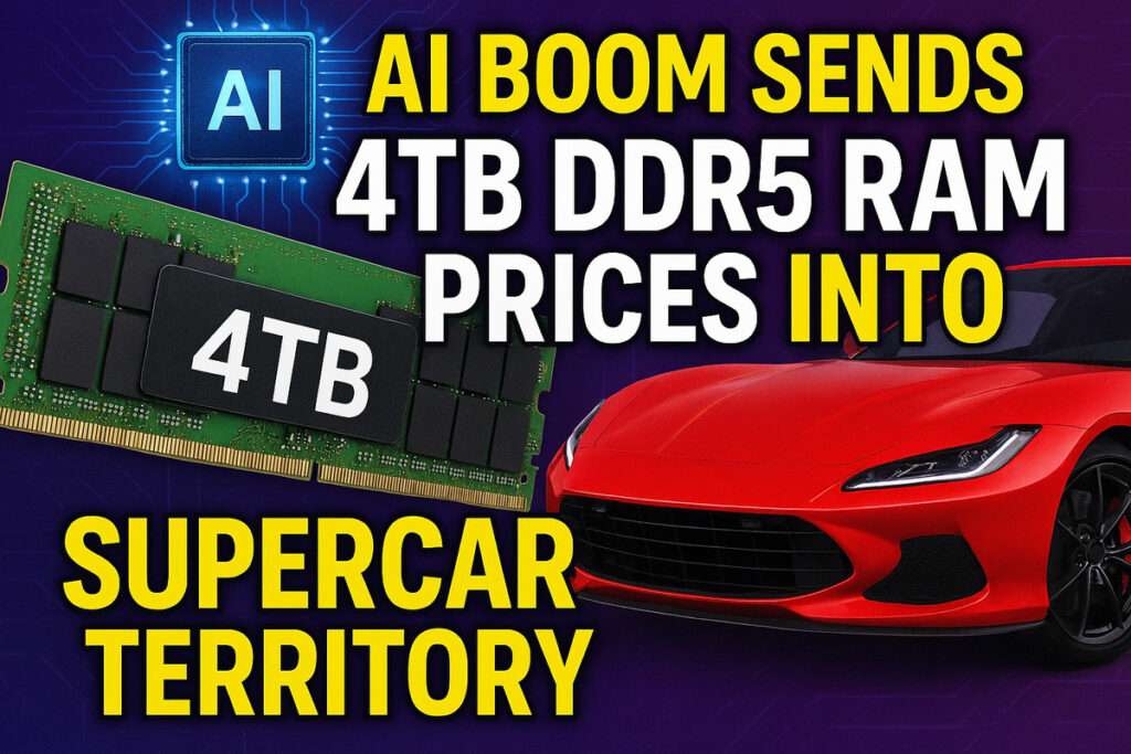 AI Boom Sends 4TB DDR5 RAM Prices Into Supercar Territory - WareData ...