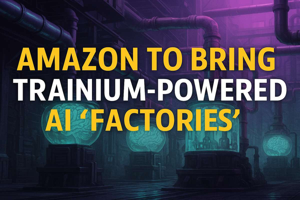 Amazon To Bring Trainium Powered Ai ‘factories Directly Into Customer