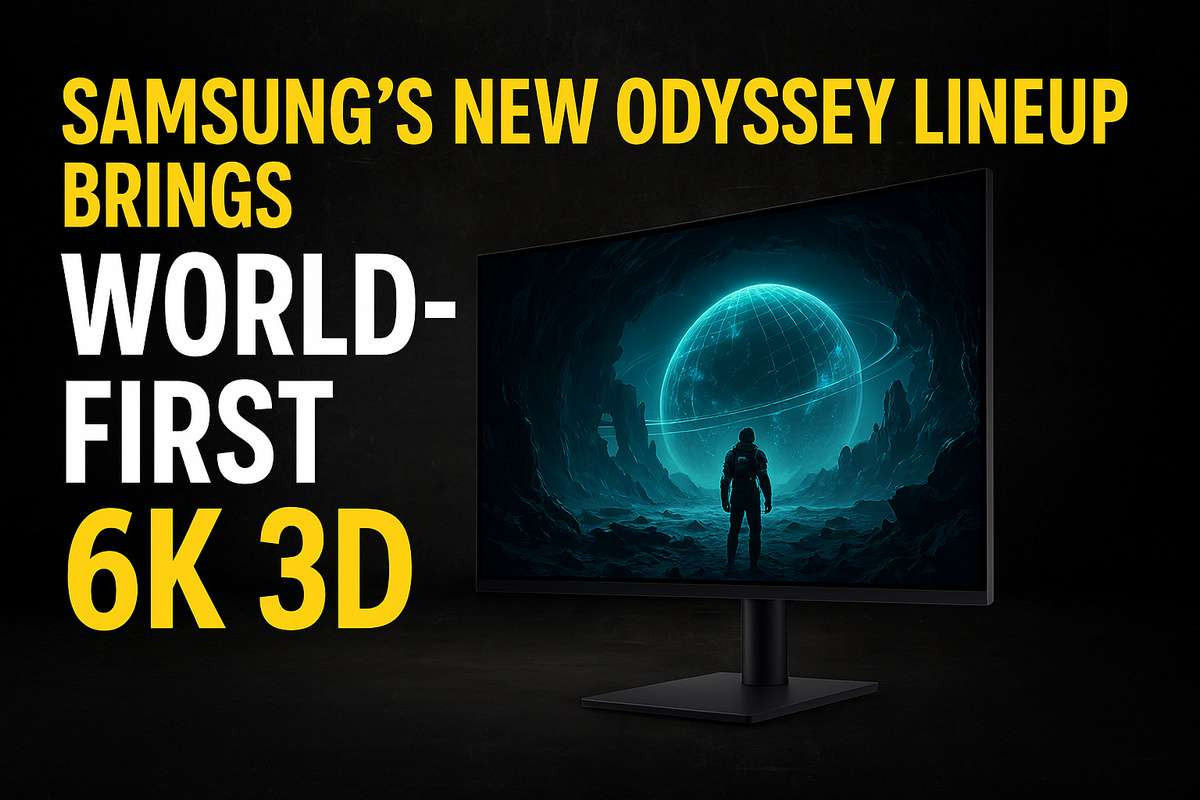 Samsung’s New Odyssey Lineup Brings World-First 6K 3D - WareData | Tech ...