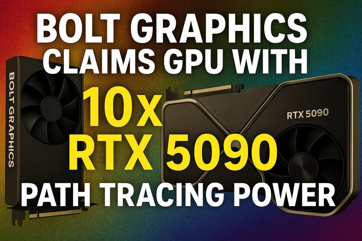 Bolt Graphics claims GPU with 10× RTX 5090 path tracing power ...