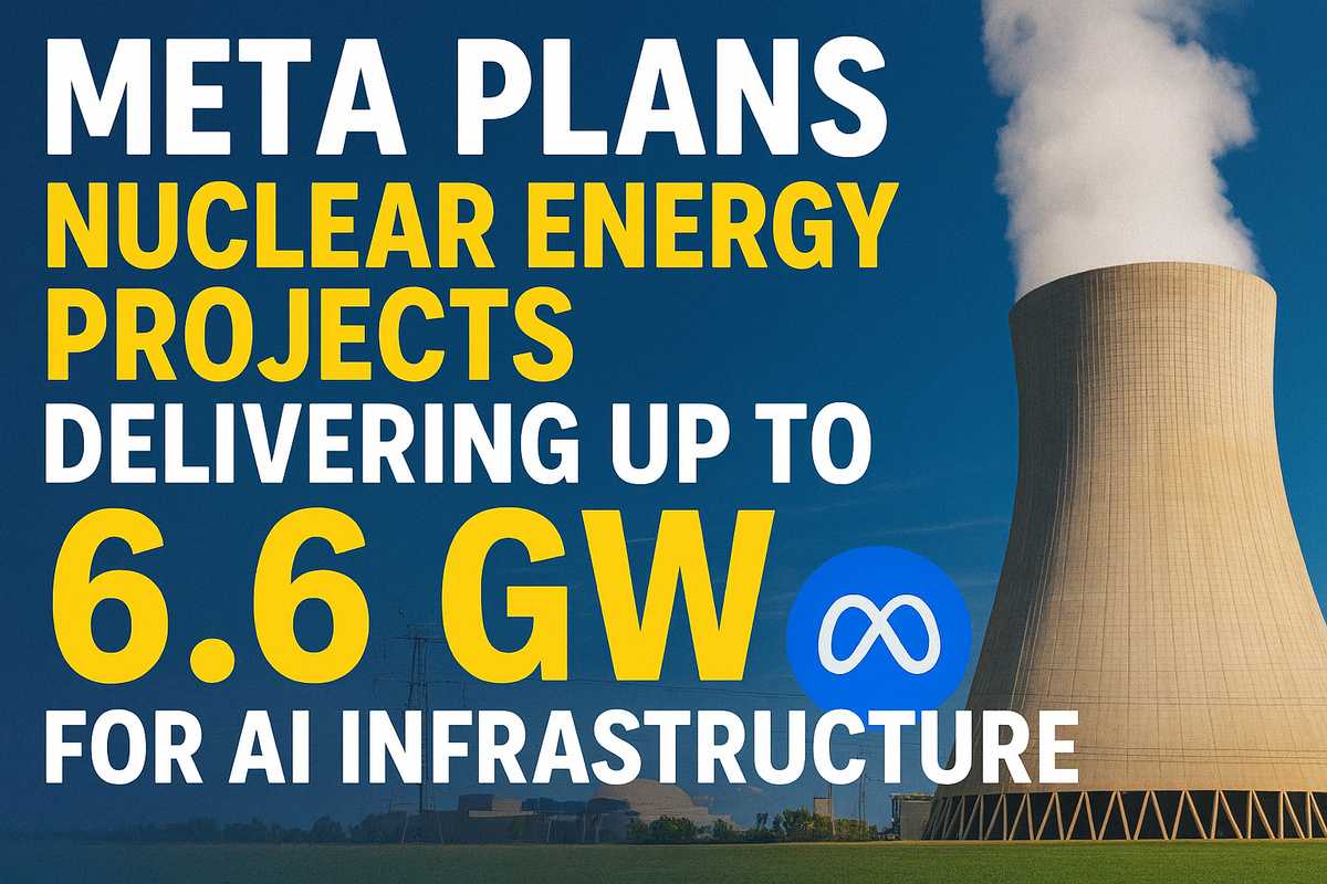 Meta Plans Nuclear Energy Projects Delivering Up to 6.6 GW for AI ...
