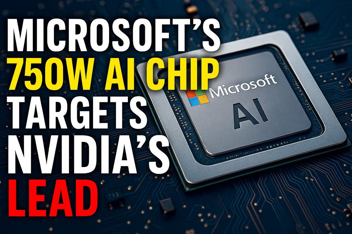 Microsoft’s 750W AI Chip Targets Nvidia’s Lead - WareData | Tech enthusiast